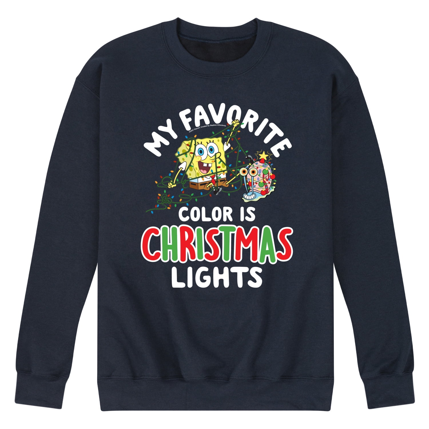 SpongeBob SquarePants - My Favorite Color Is Christmas Lights - Men's ...