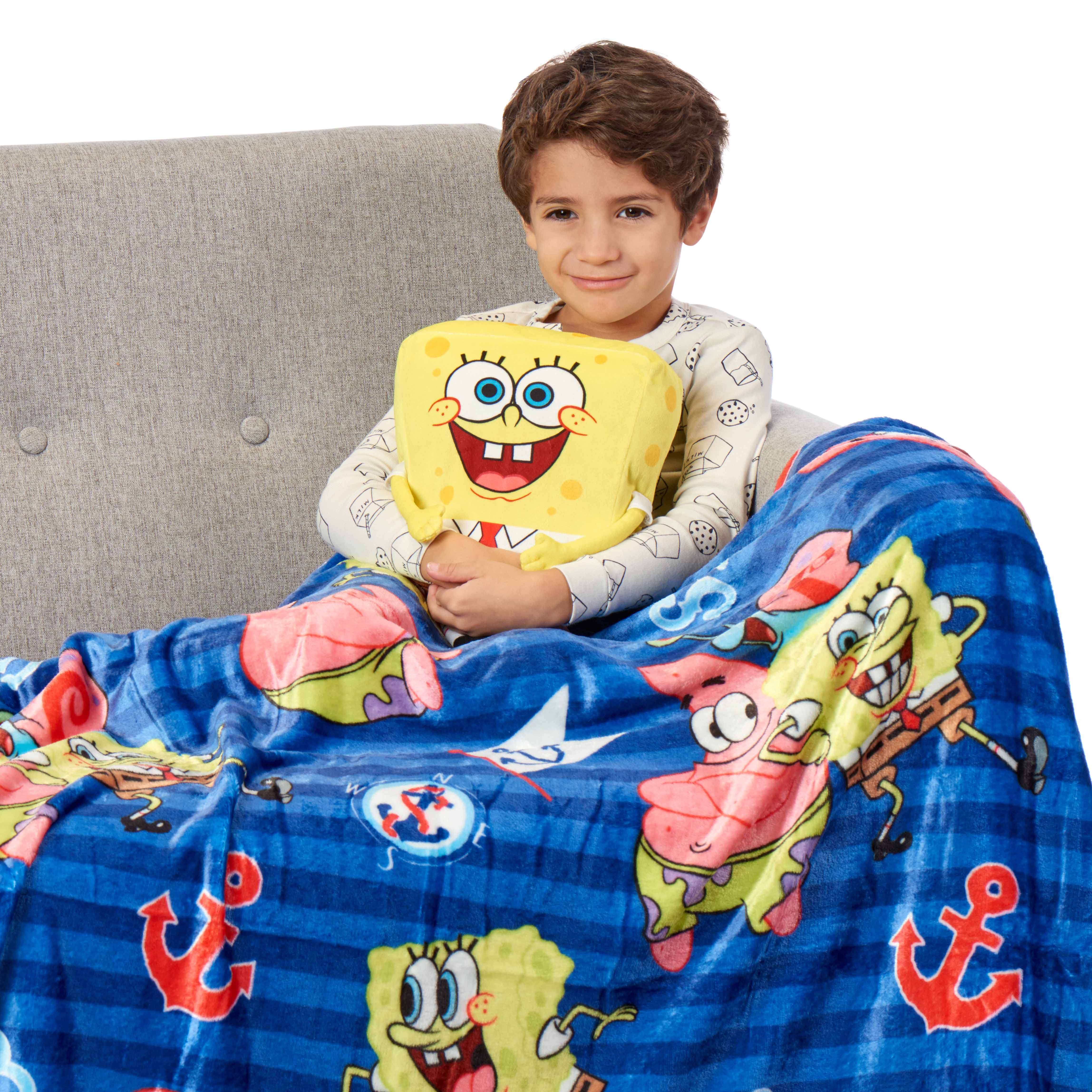 Spongebob Squarepants Soft Throw Blanket 45" x 60" Patrick Starfish ...