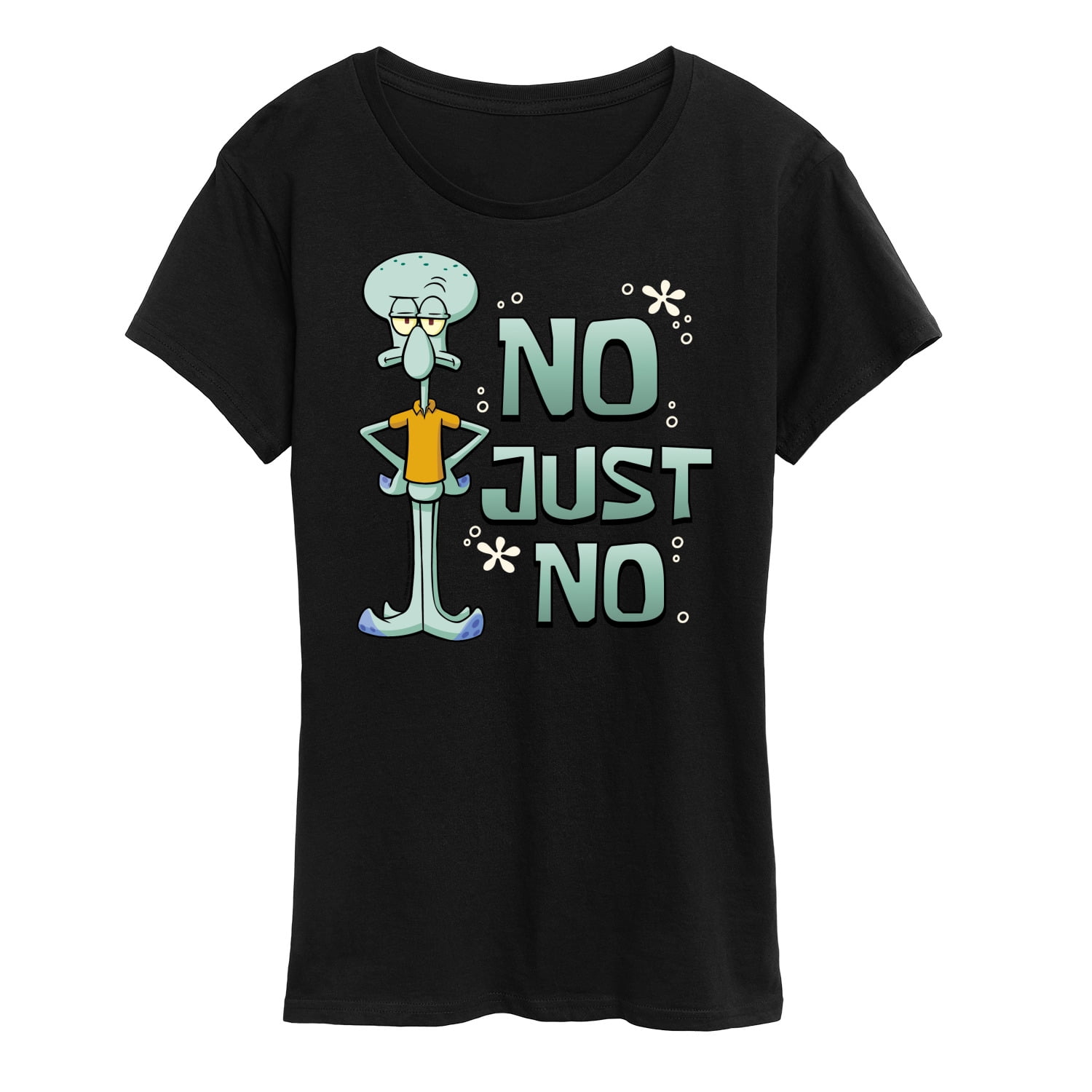 SpongeBob SquarePants - No Just No - Women's Short Sleeve Graphic T ...
