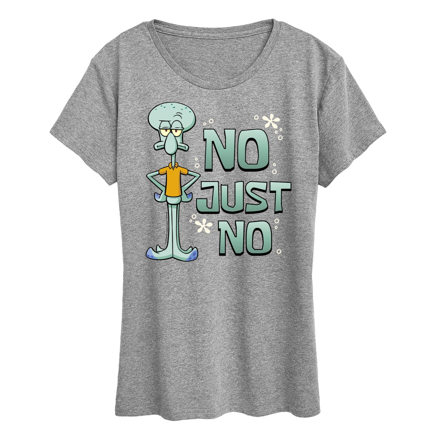 SpongeBob SquarePants - No Just No - Women's Short Sleeve Graphic T ...