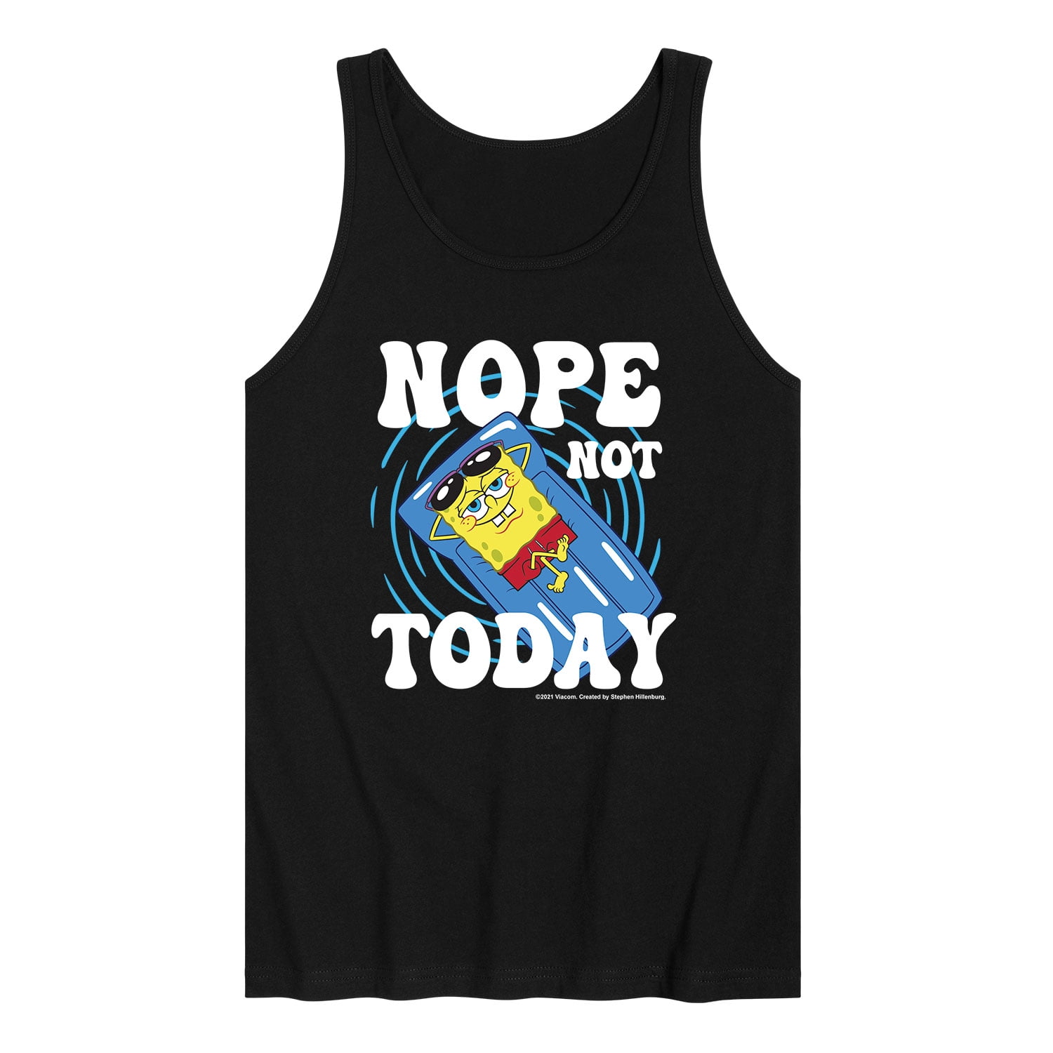 SpongeBob SquarePants - Nope Not Today - Men's Jersey Tank - Walmart.com