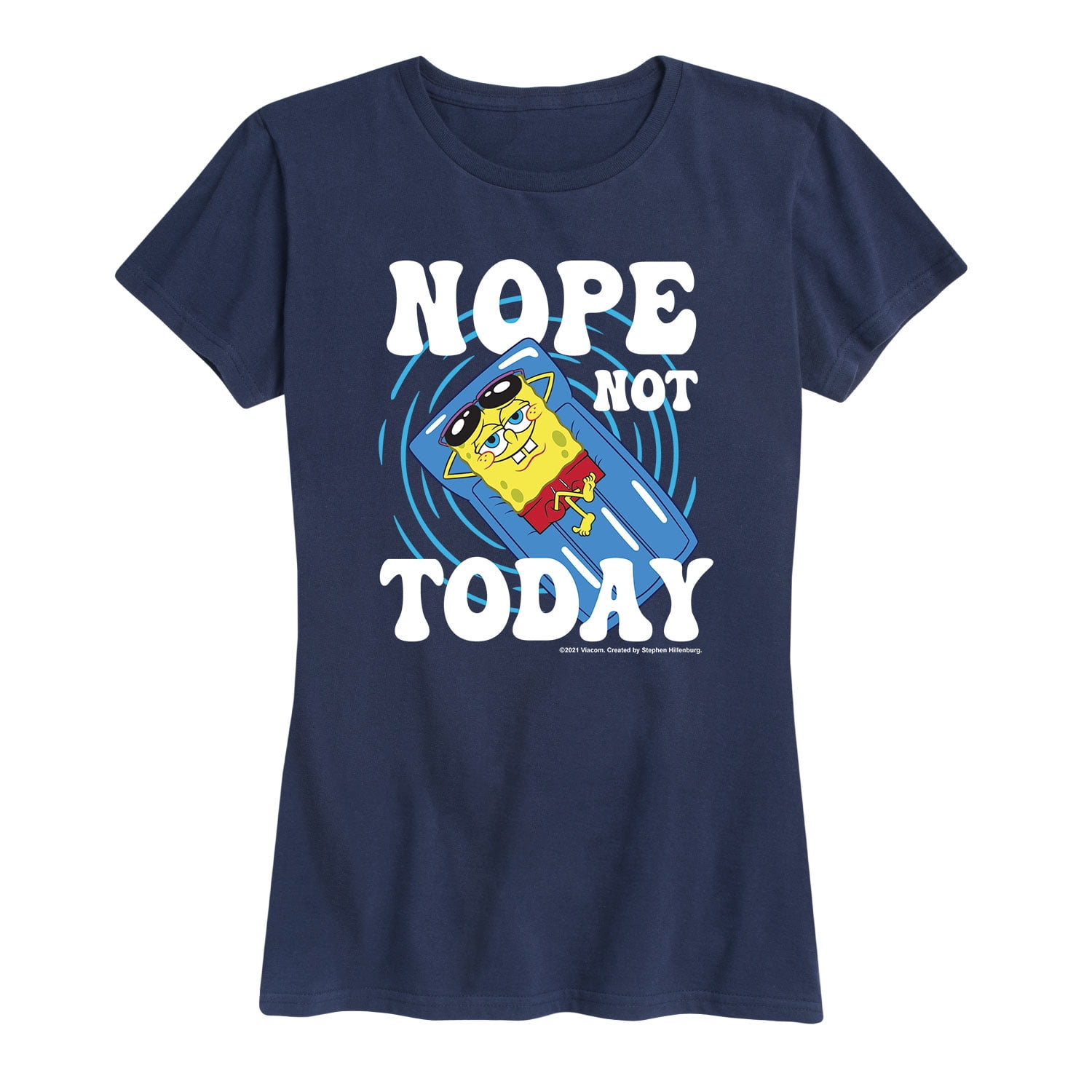 SpongeBob SquarePants - Nope Not Today - Women's Short Sleeve Graphic T ...
