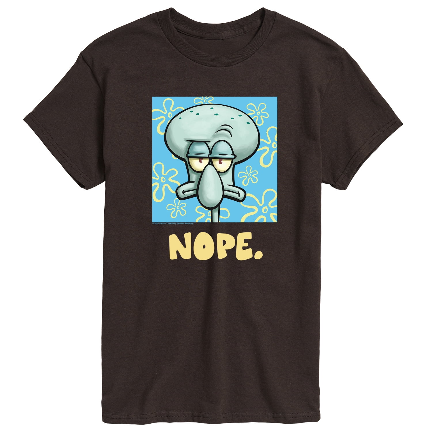 SpongeBob SquarePants - Nope Squidward - Men's Short Sleeve Graphic T ...