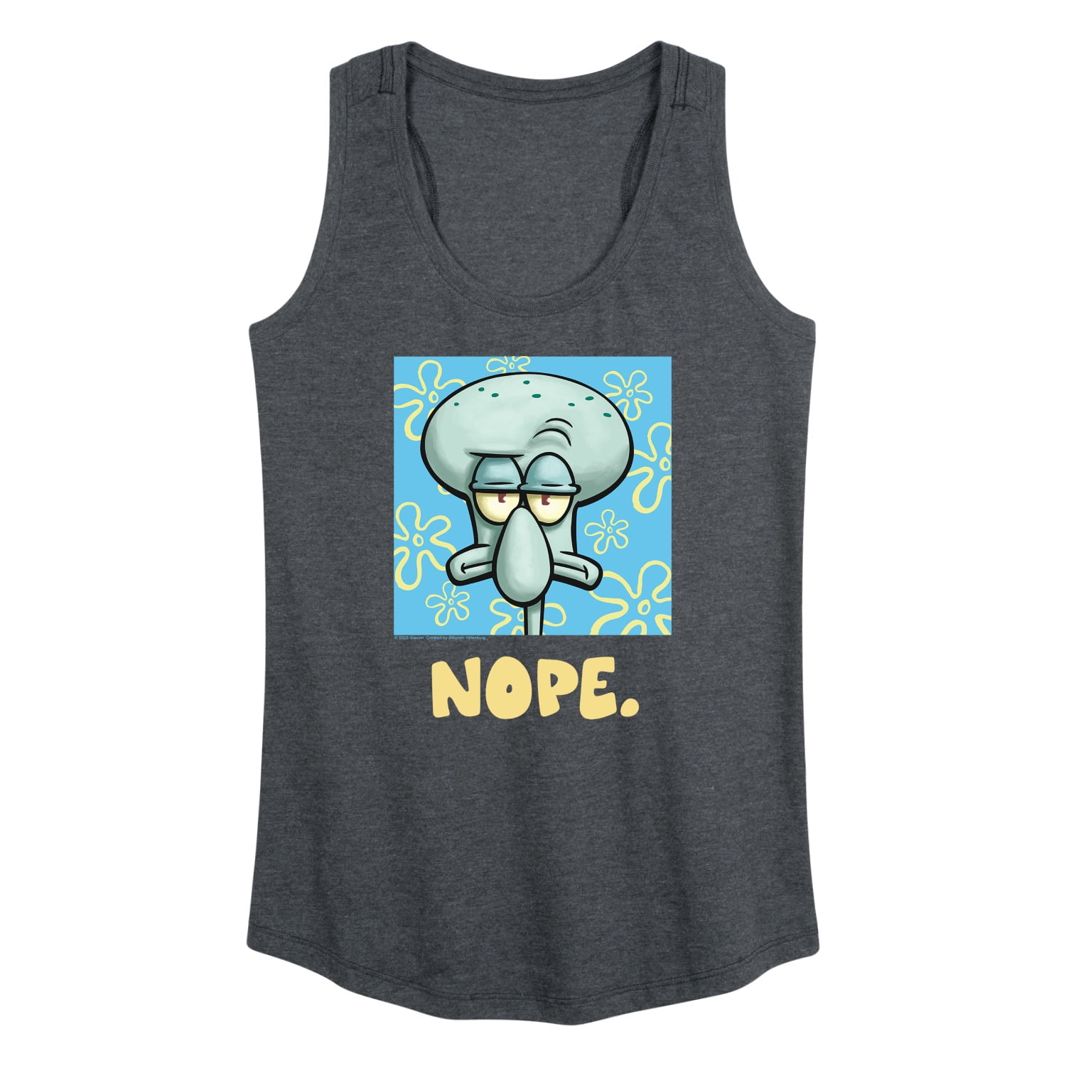 SpongeBob SquarePants - Nope Squidward - Women's Racerback Graphic Tank ...