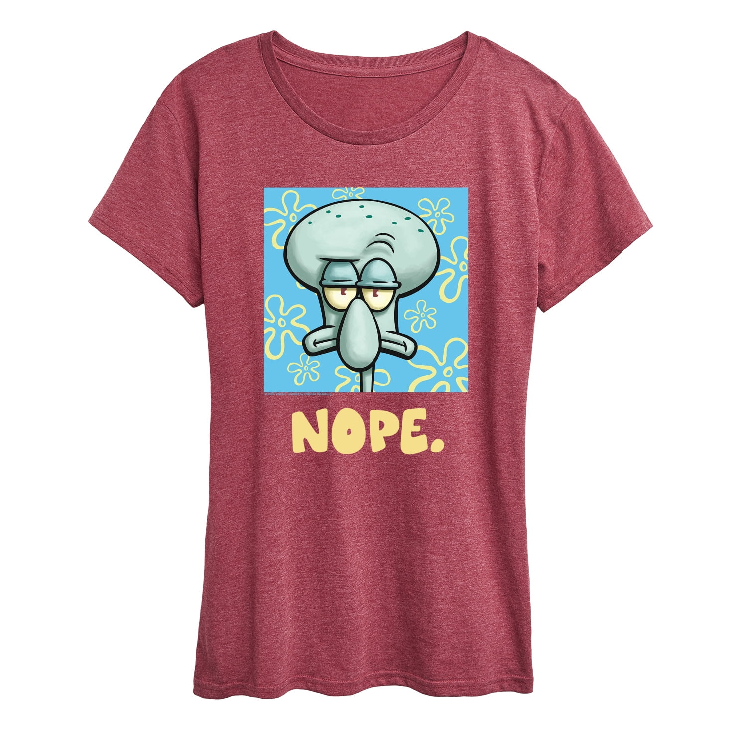 SpongeBob SquarePants - Nope Squidward - Women's Short Sleeve Graphic T ...