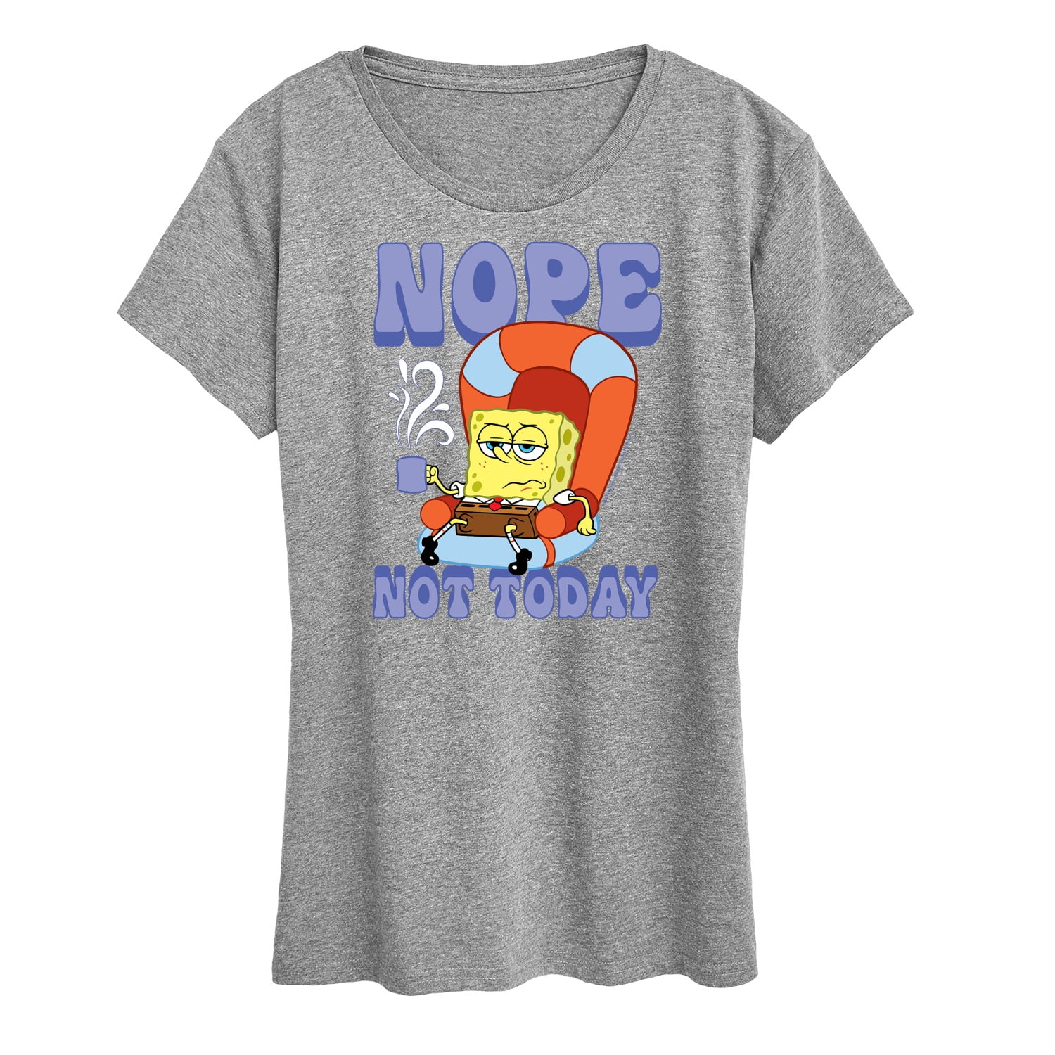 SpongeBob SquarePants - Not Today Spongebob - Women's Short Sleeve ...