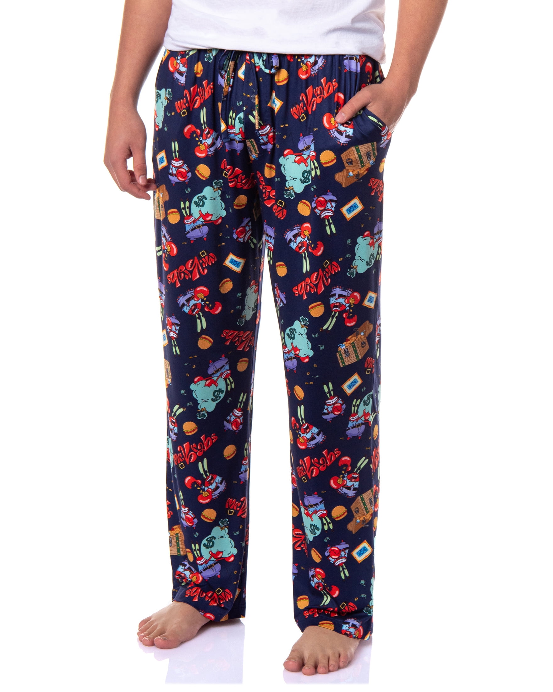 SpongeBob SquarePants Pajama Pants Men's Mr. Krabs Money Bags First ...
