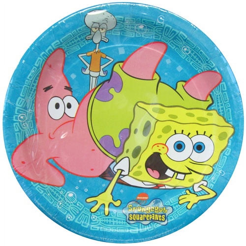 SpongeBob SquarePants Paper Snack/Dessert Plates, 8 Count - Walmart.com