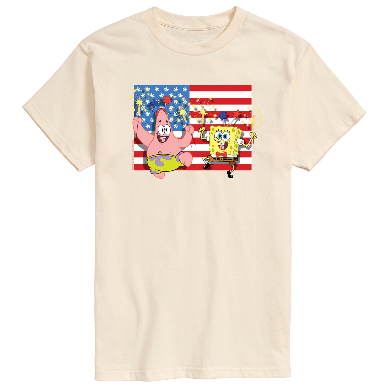 SpongeBob SquarePants - Patrick and Spongebob Sparklers Flag - Men's ...