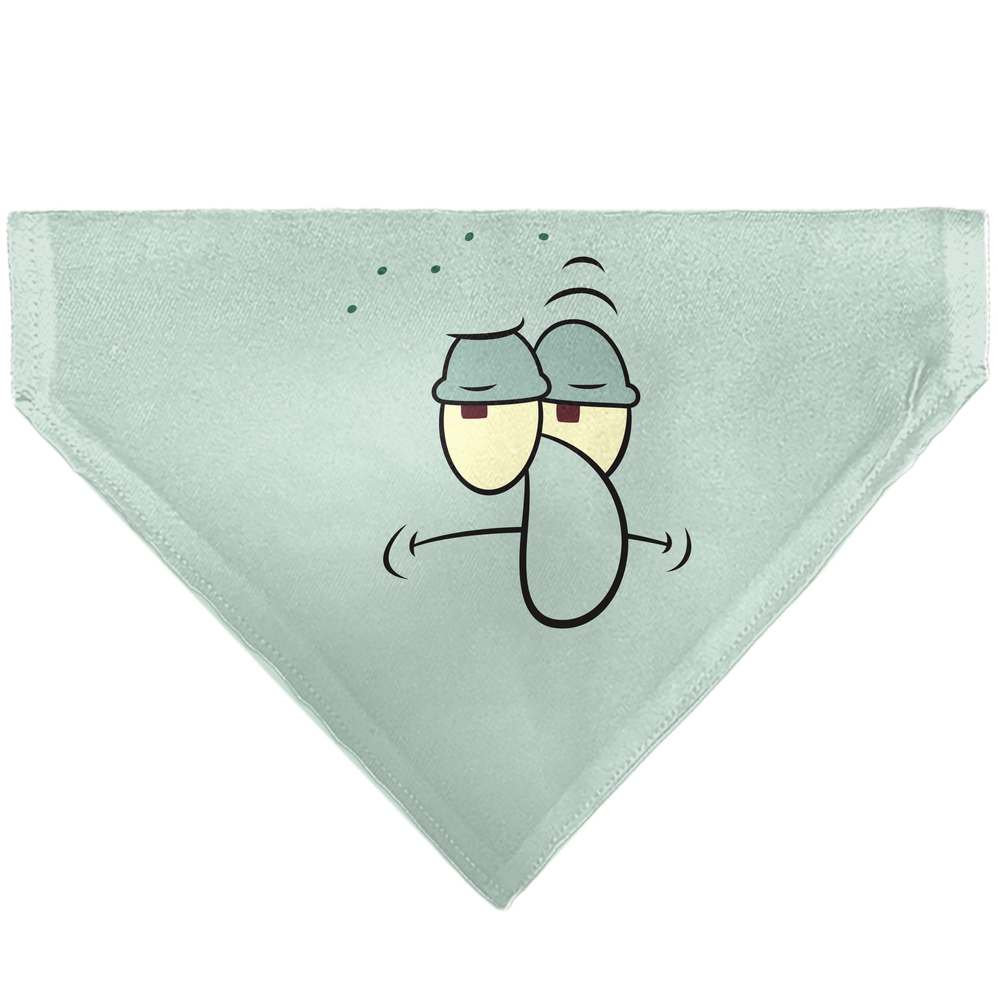 SpongeBob SquarePants Pet Bandana Squidward Frowning Face Close Up and ...