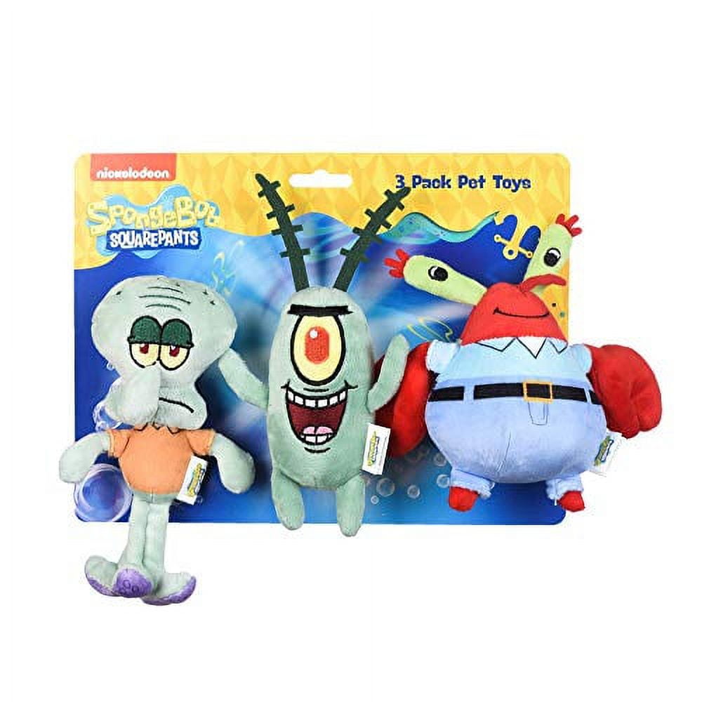 SpongeBob SquarePants for Pets 3 Piece Squidward, Plankton, and Mr ...