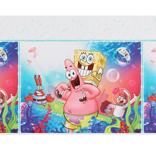 SpongeBob SquarePants Plastic Table Cover 54" x 96" - Walmart.com