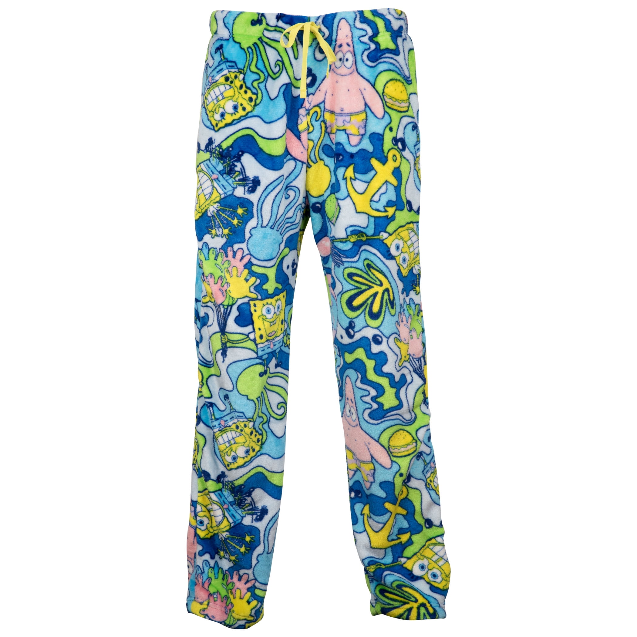 SpongeBob SquarePants Psychedelic Jellyfish Catching Men's Sleep Pants ...