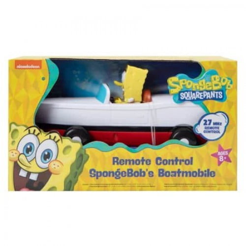 Jakks Pacific SpongeBob SquarePants RC Boatmobile, Remote Control Toy ...