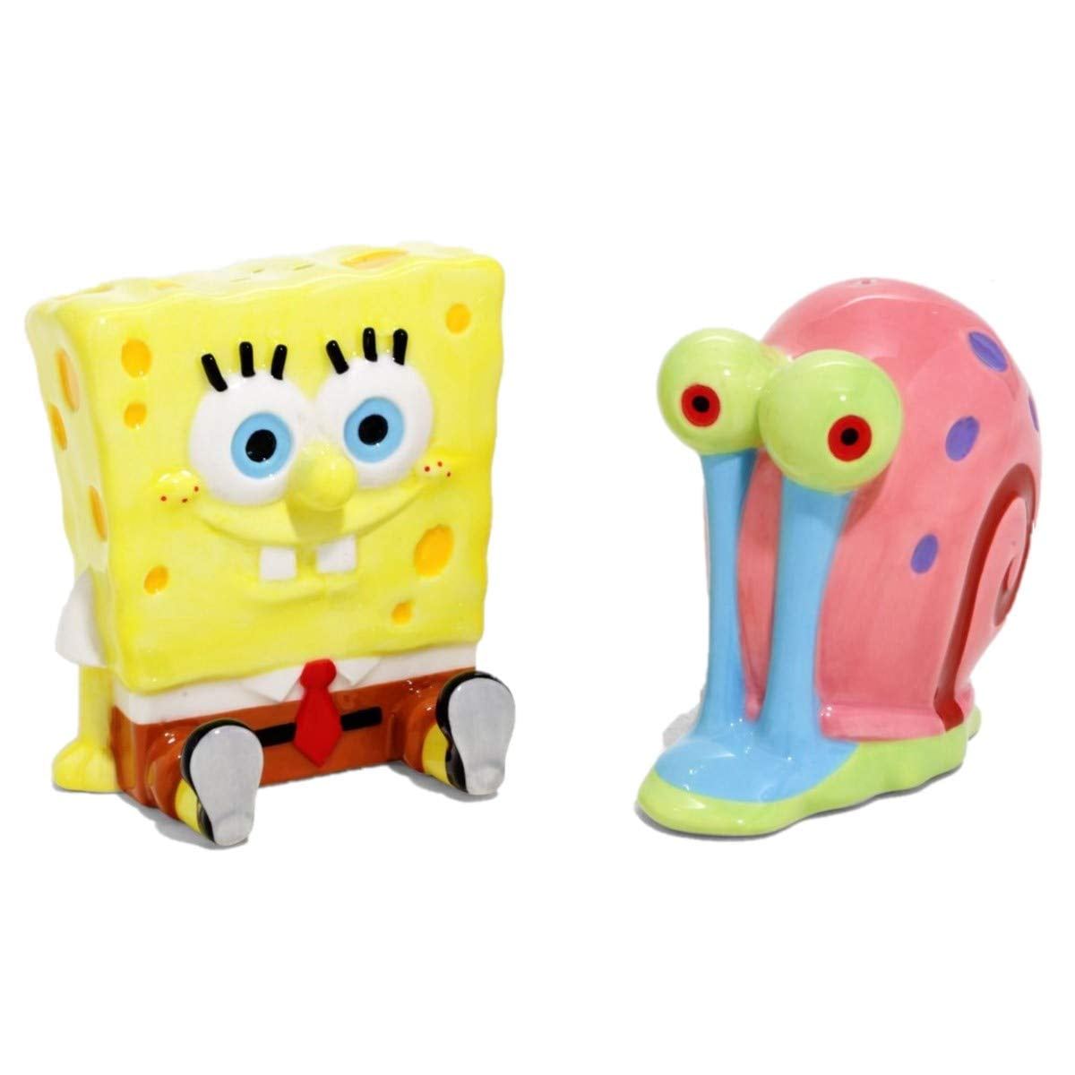 SpongeBob SquarePants Salt & Pepper Shaker Set - SpongeBob and Gary ...