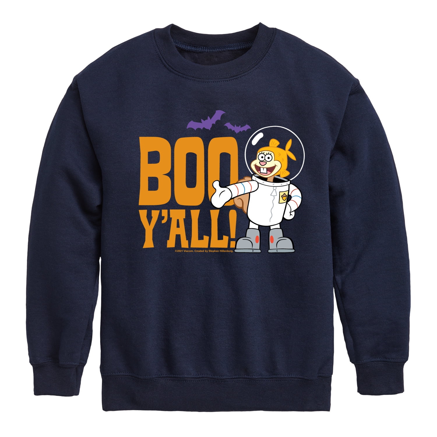 SpongeBob SquarePants - Sandy Boo Y'all - Toddler And Youth Crewneck ...