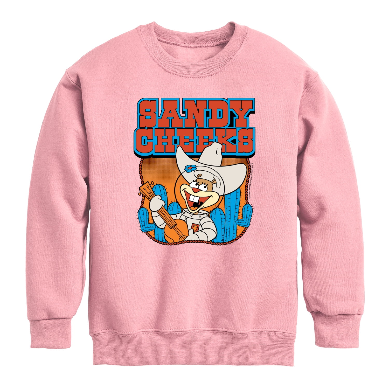 SpongeBob SquarePants - Sandy Cheeks Western - Youth Boys Crew Fleece ...