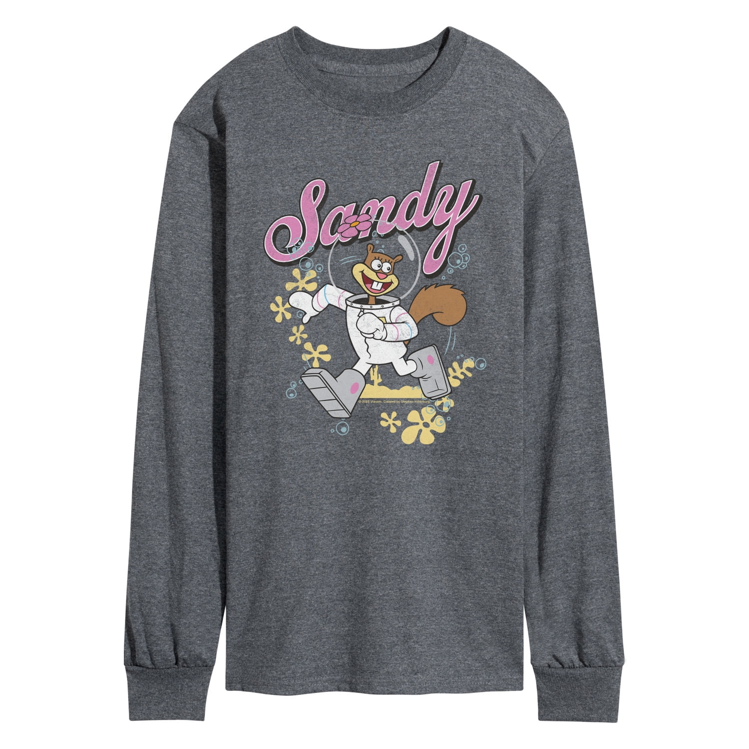 SpongeBob SquarePants - Sandy Squirrel Run - Men's Long Sleeve Graphic ...