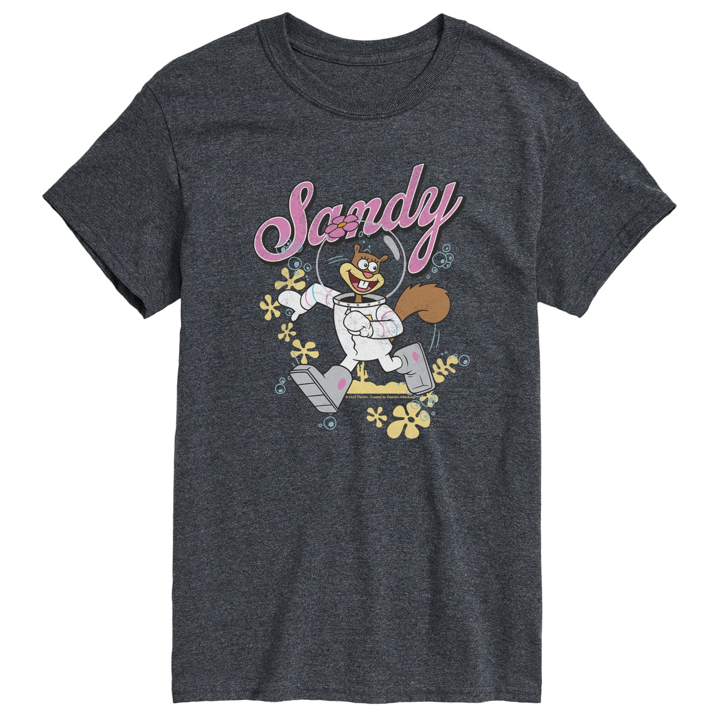 SpongeBob SquarePants - Sandy Squirrel Run - Men's Short Sleeve Graphic ...