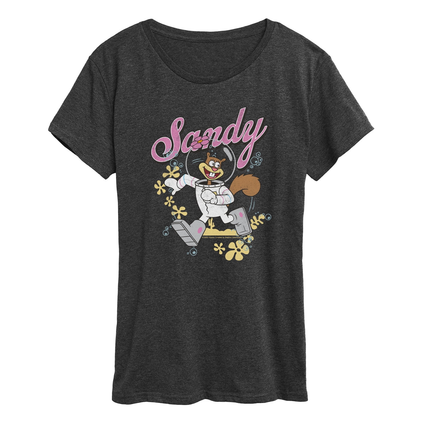 SpongeBob SquarePants - Sandy Squirrel Run - Women's Short Sleeve ...