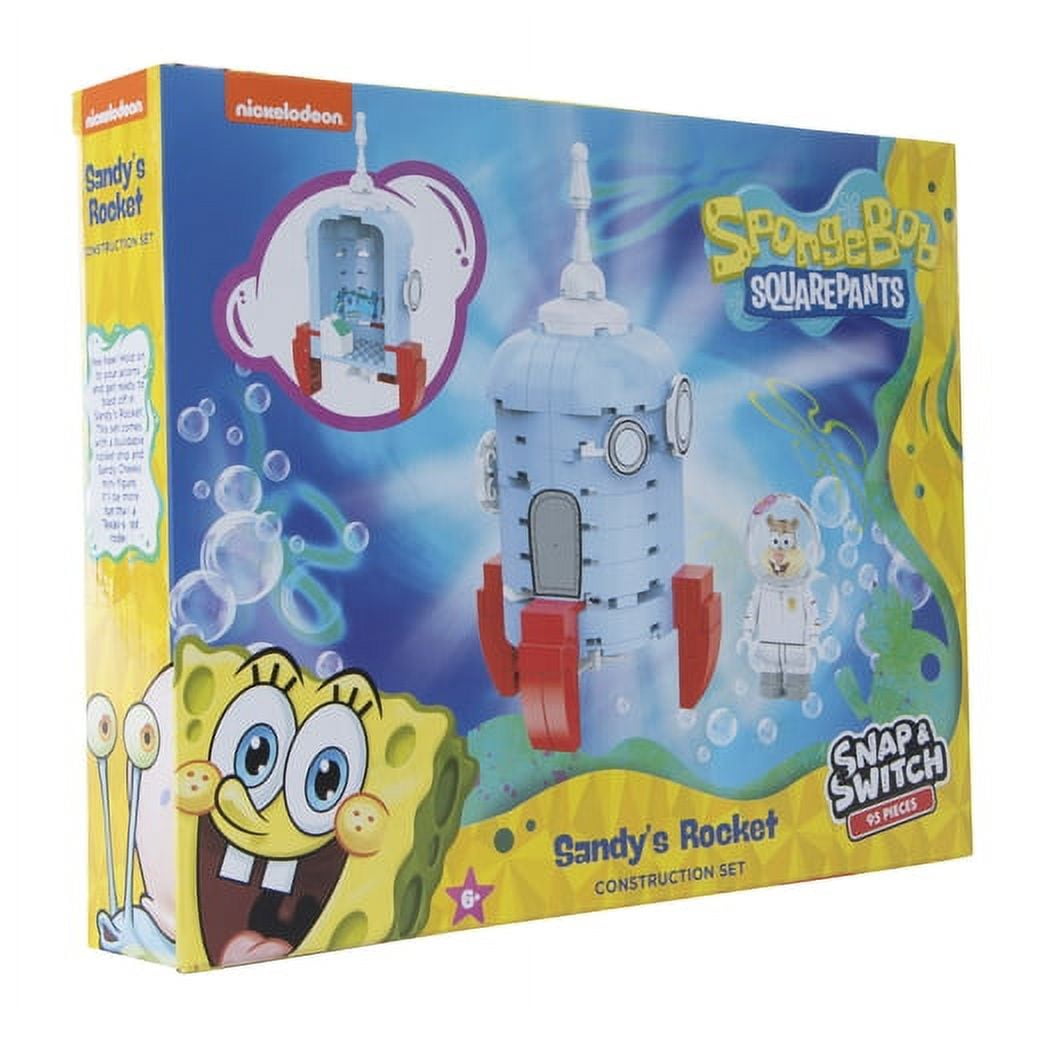 SpongeBob SquarePants Sandy’s Rocket Snap & Switch Construction Set ...