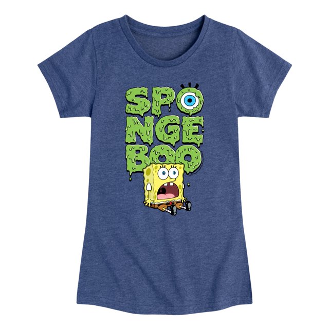 SpongeBob SquarePants - Scardey Pants - Girls Fitted Short Sleeve Tee ...