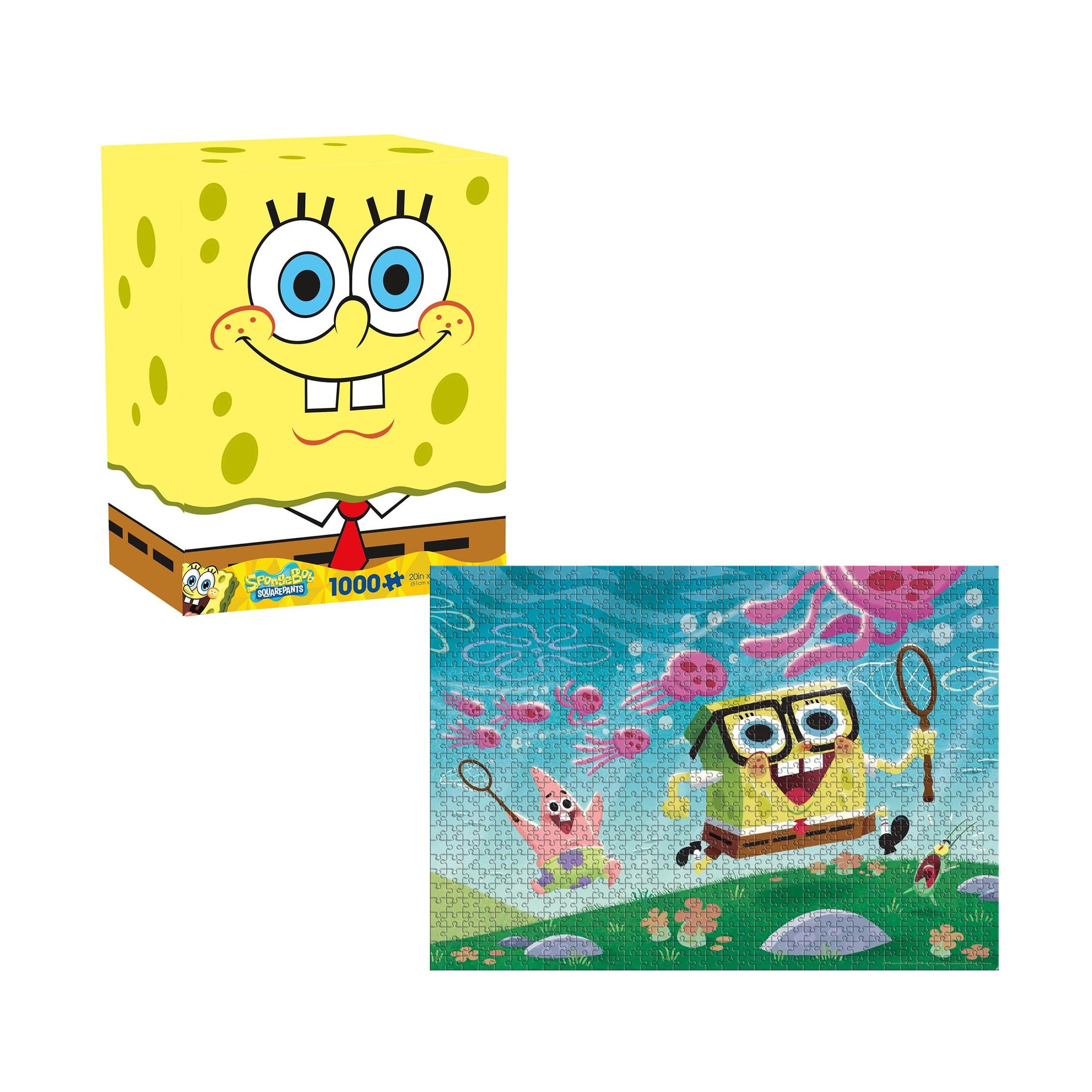 SpongeBob SquarePants Shaped Box 1000 Piece Jigsaw Puzzle - Walmart.com