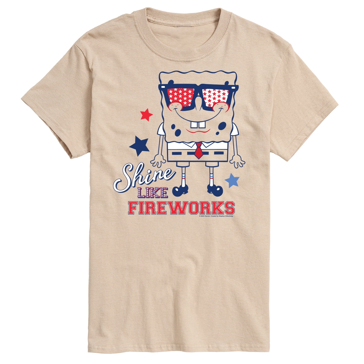SpongeBob SquarePants - Shine Like Fireworks - Men's Short Sleeve ...