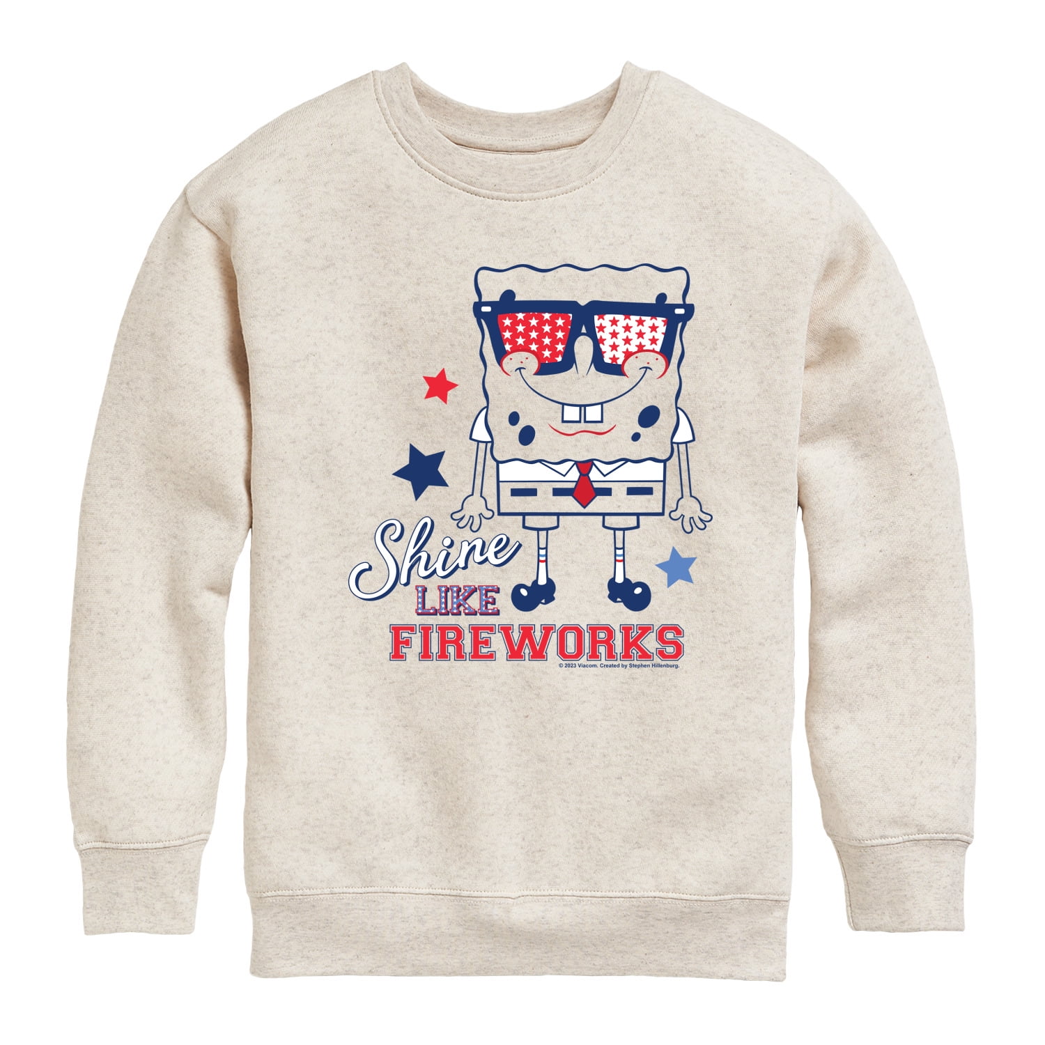 SpongeBob SquarePants - Shine Like Fireworks - Toddler & Youth Crewneck ...