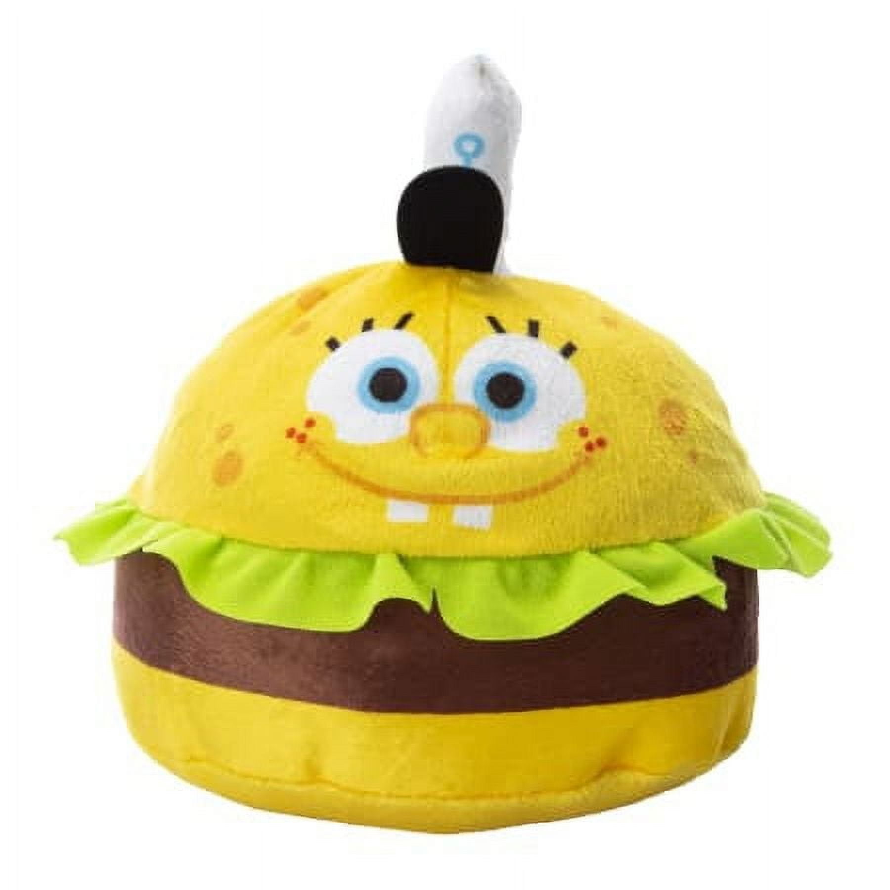 SpongeBob SquarePants Krabby Patty Stuffed Animal Toy, Plushy 8.5in ...