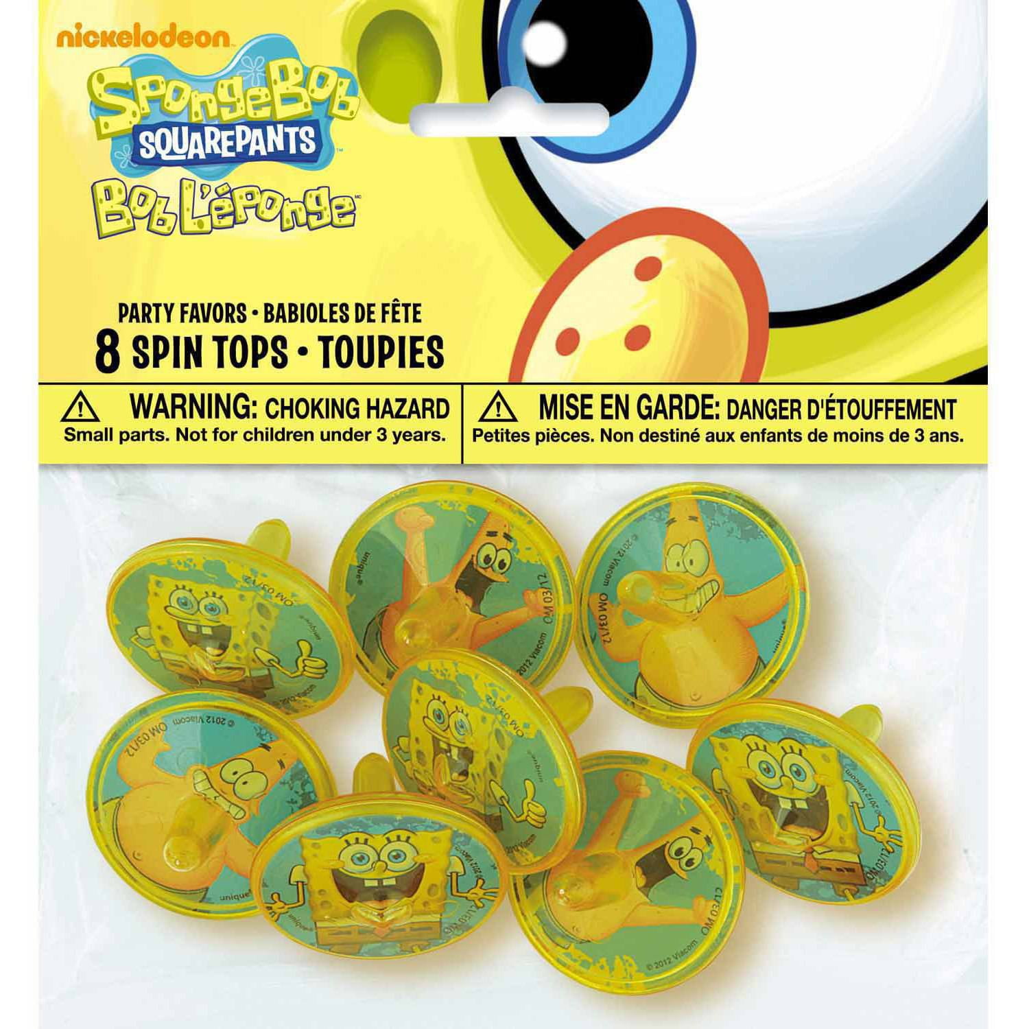 SpongeBob SquarePants Spin Tops / Favors (8ct) - Walmart.com