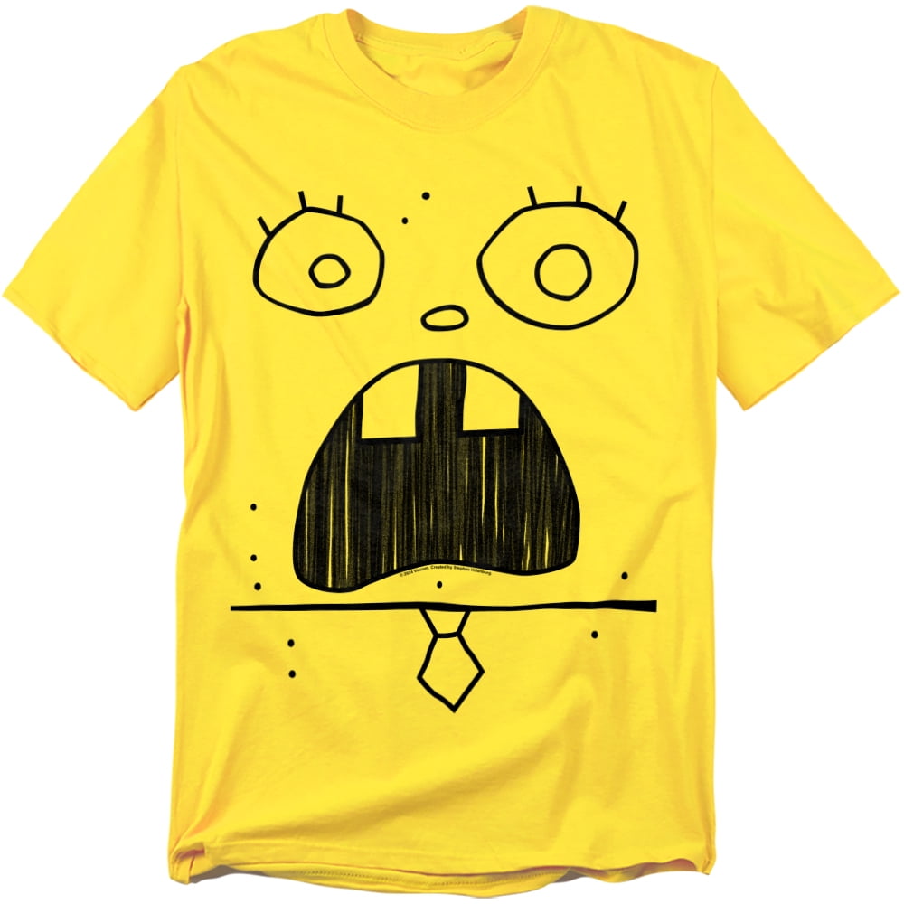 Spongebob T-Shirt Spongebob Doogle Face Unisex Graphic Tee for Men ...