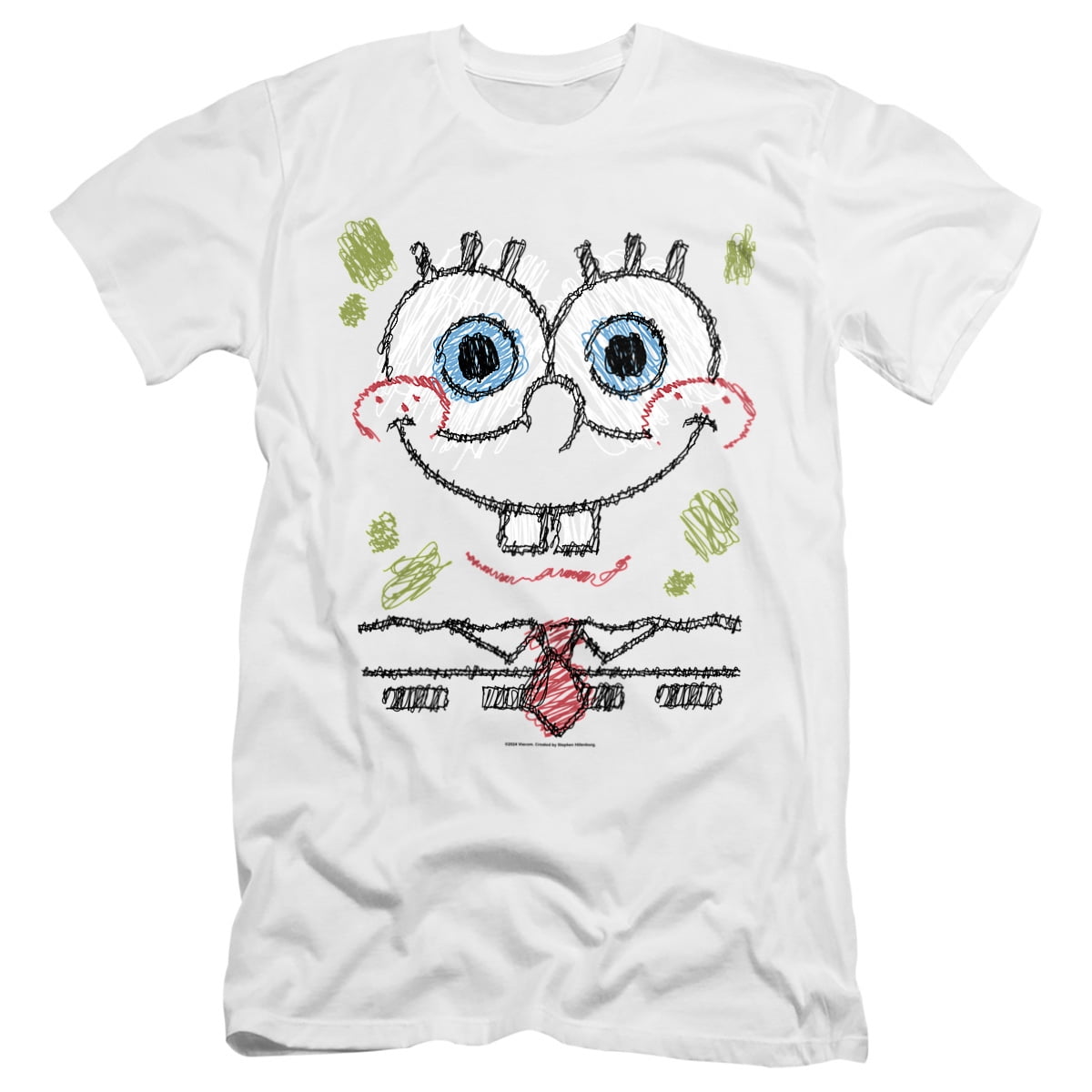 SpongeBob SquarePants SpongeBob Scribble Smile Unisex Adult Canvas ...