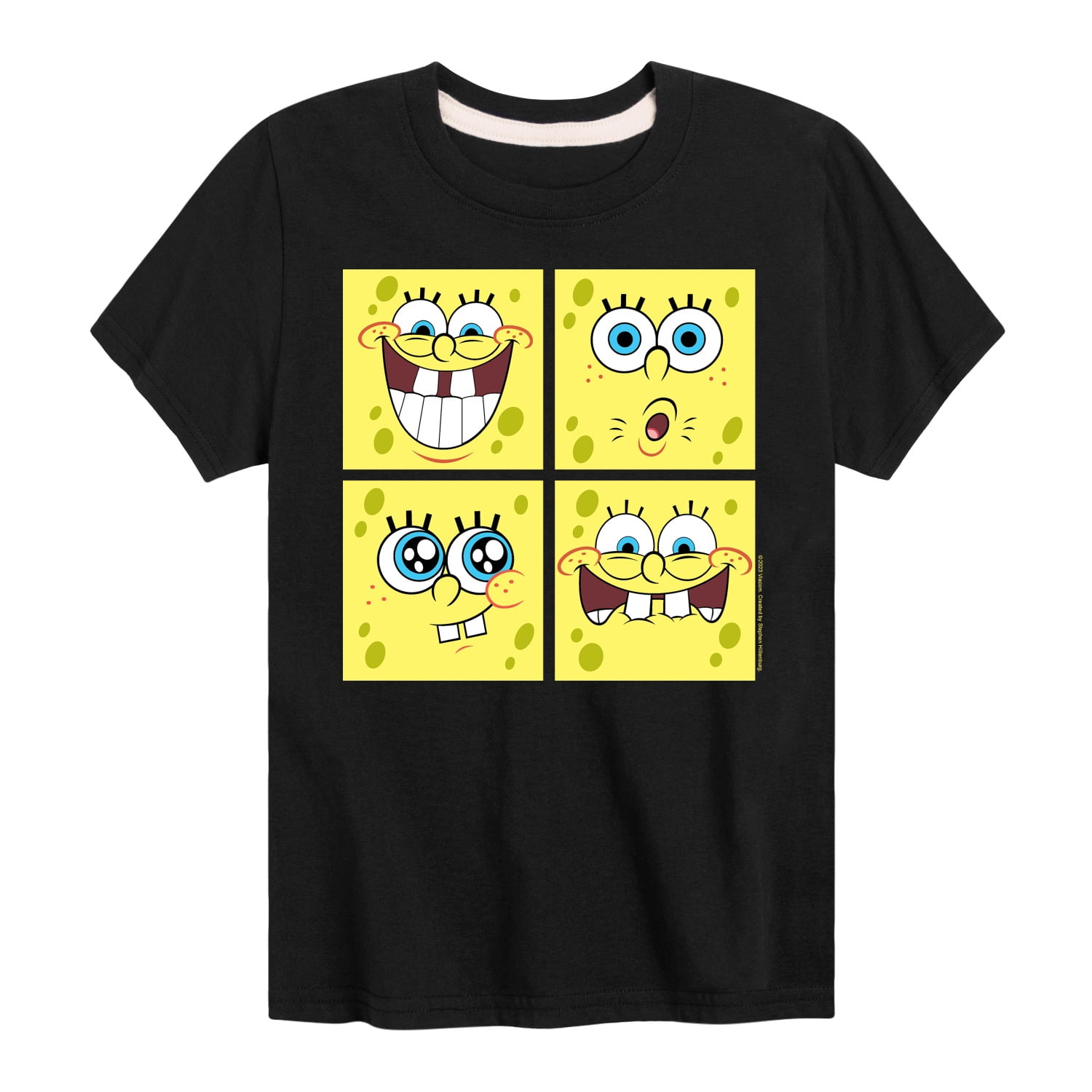 SpongeBob SquarePants - Spongebob Face - Toddler & Youth Short Sleeve ...