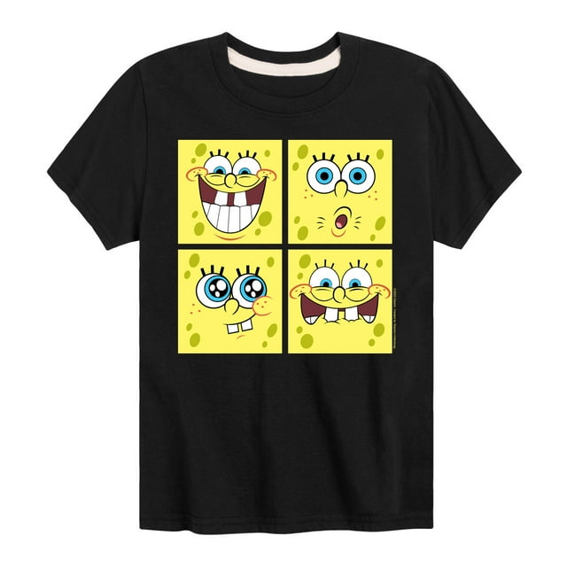 SpongeBob SquarePants - Spongebob Face - Toddler & Youth Short Sleeve ...