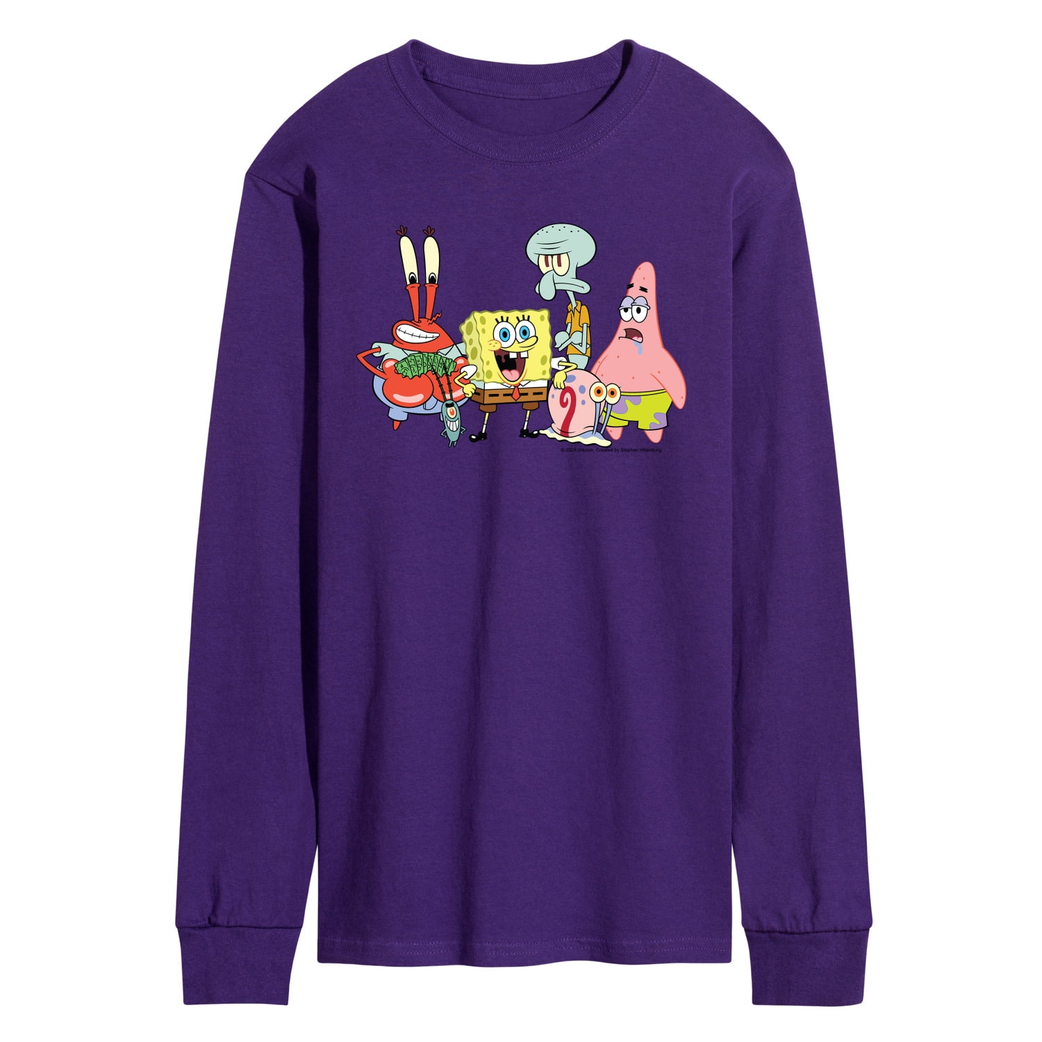 SpongeBob SquarePants - Squad - Men's Long Sleeve Graphic T-Shirt ...