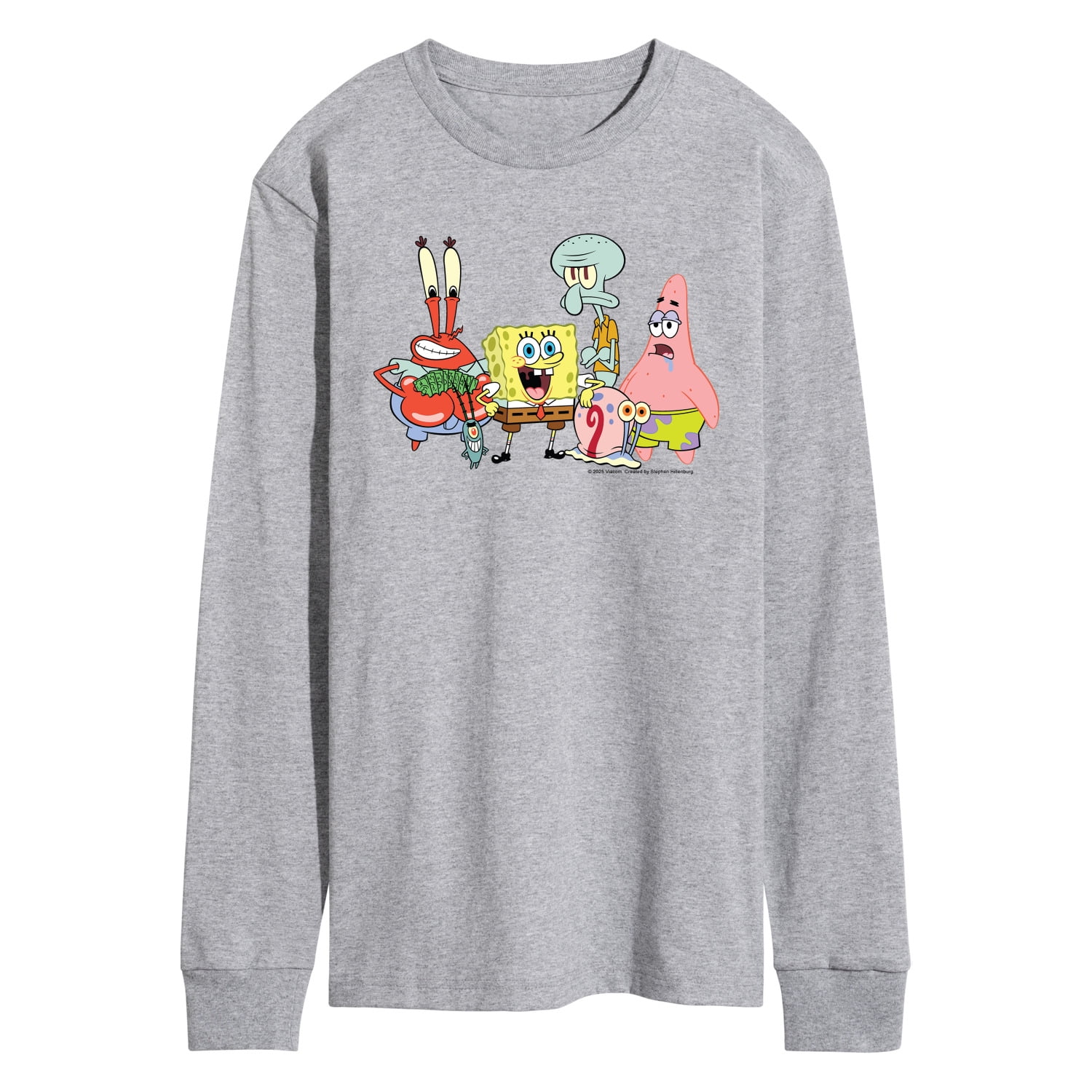 SpongeBob SquarePants - Squad - Men's Long Sleeve Graphic T-Shirt ...