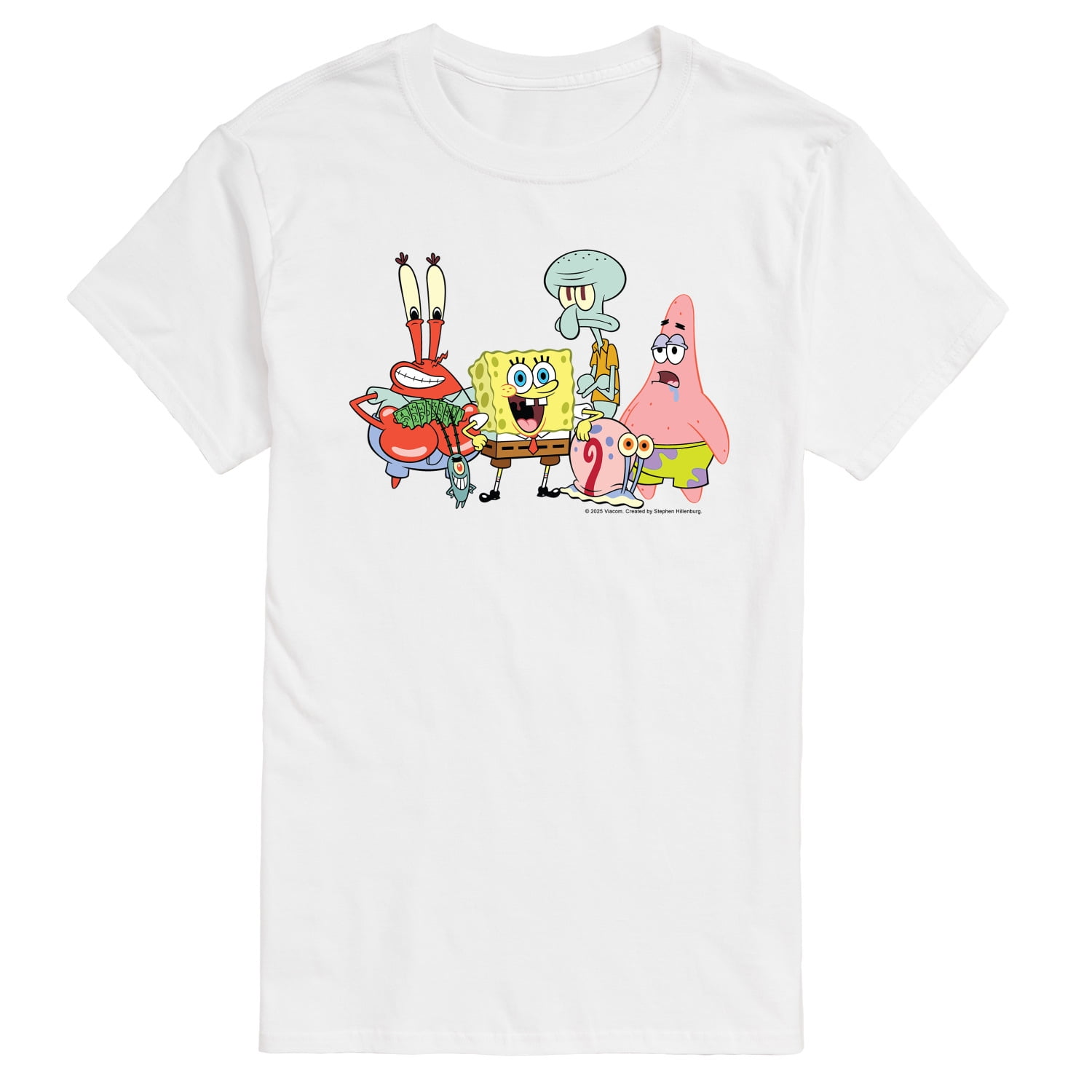 SpongeBob SquarePants - Squad - Men's Short Sleeve Graphic T-Shirt ...
