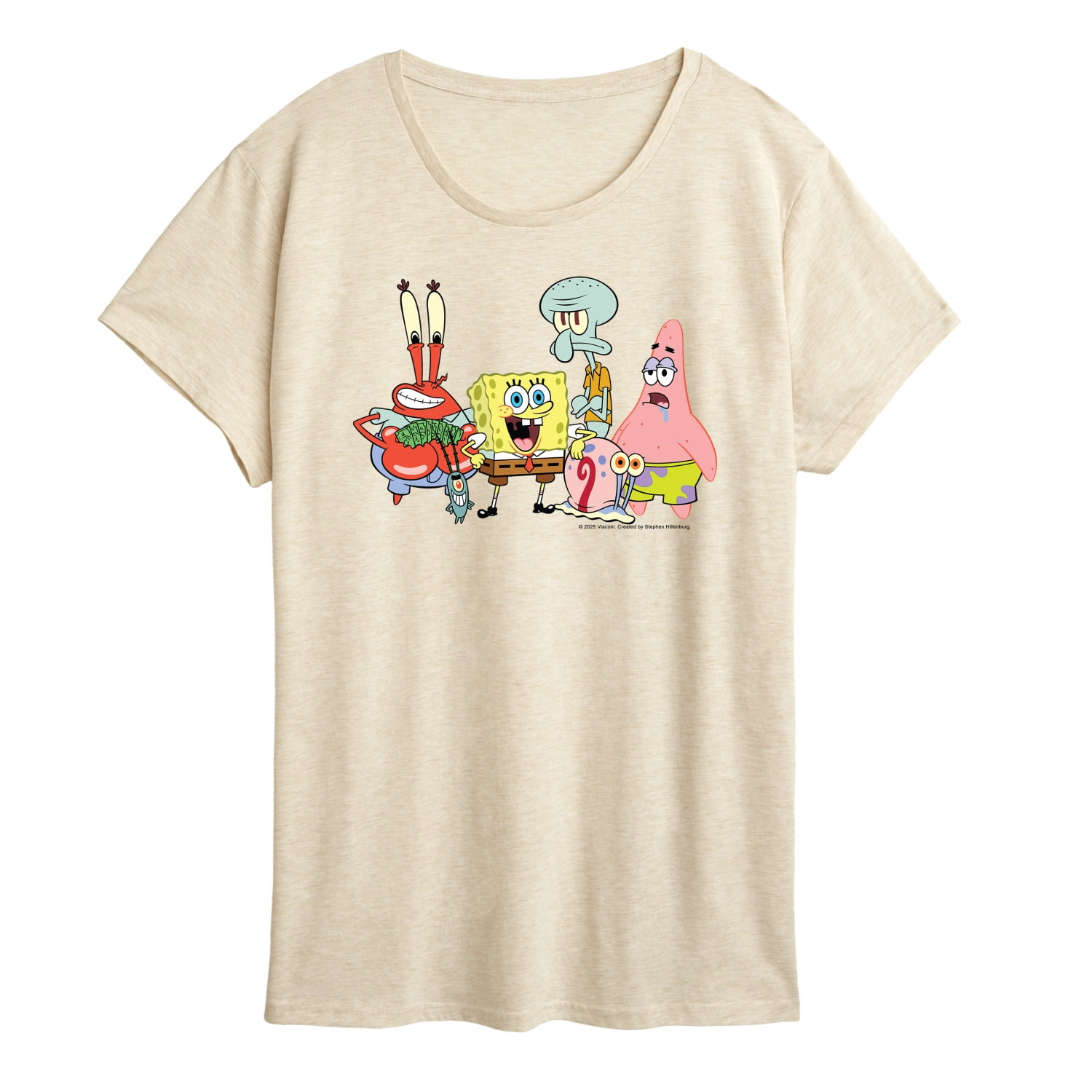 SpongeBob SquarePants - Squad - Women's Short Sleeve Graphic T-Shirt ...