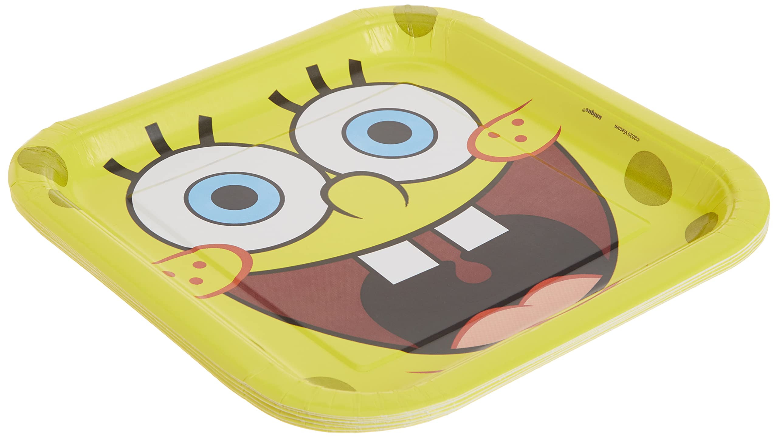SpongeBob SquarePants Square Dinner Plates - 8 Pcs - Walmart.com