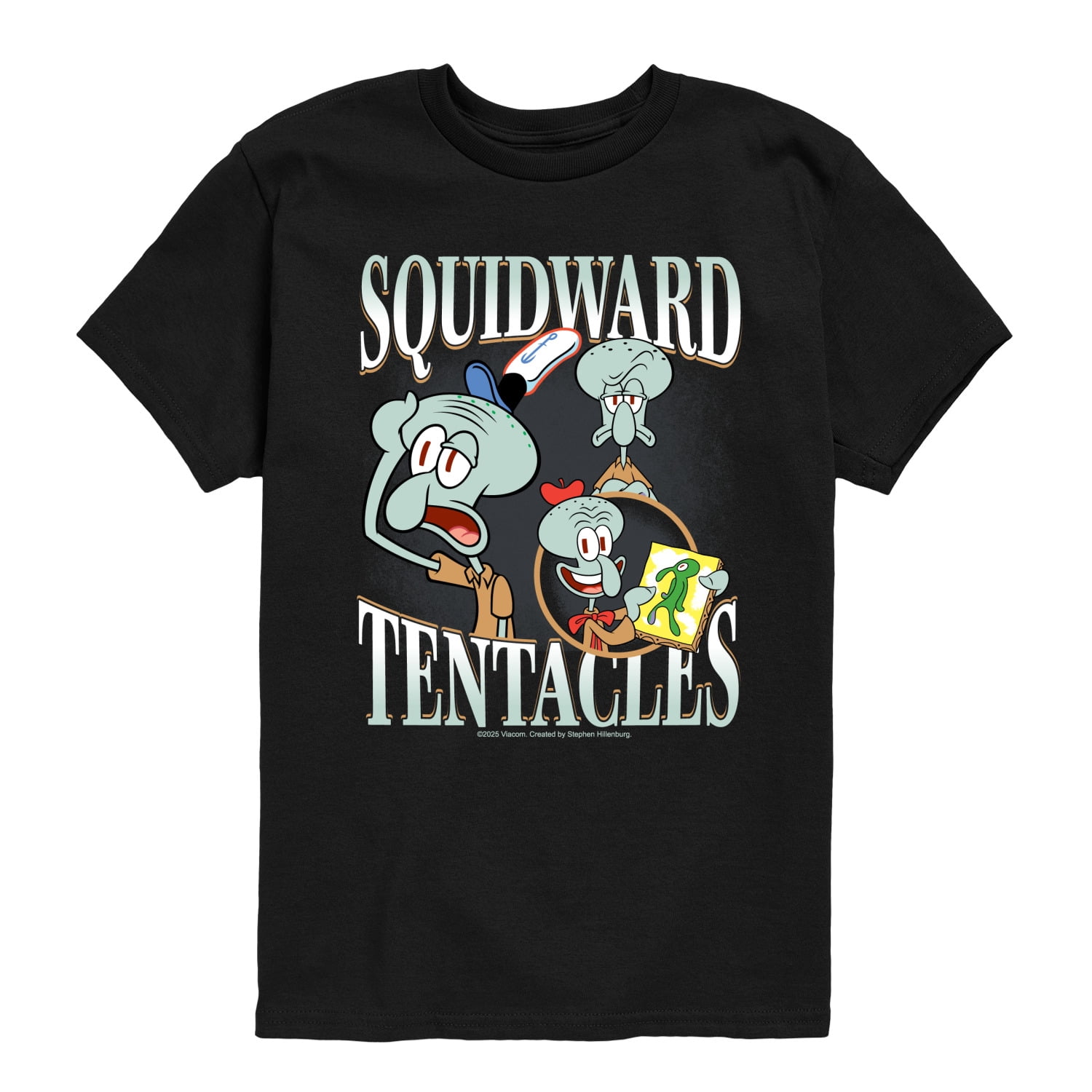 SpongeBob SquarePants - Squidward Bootleg - Youth Boys Short Sleeve ...