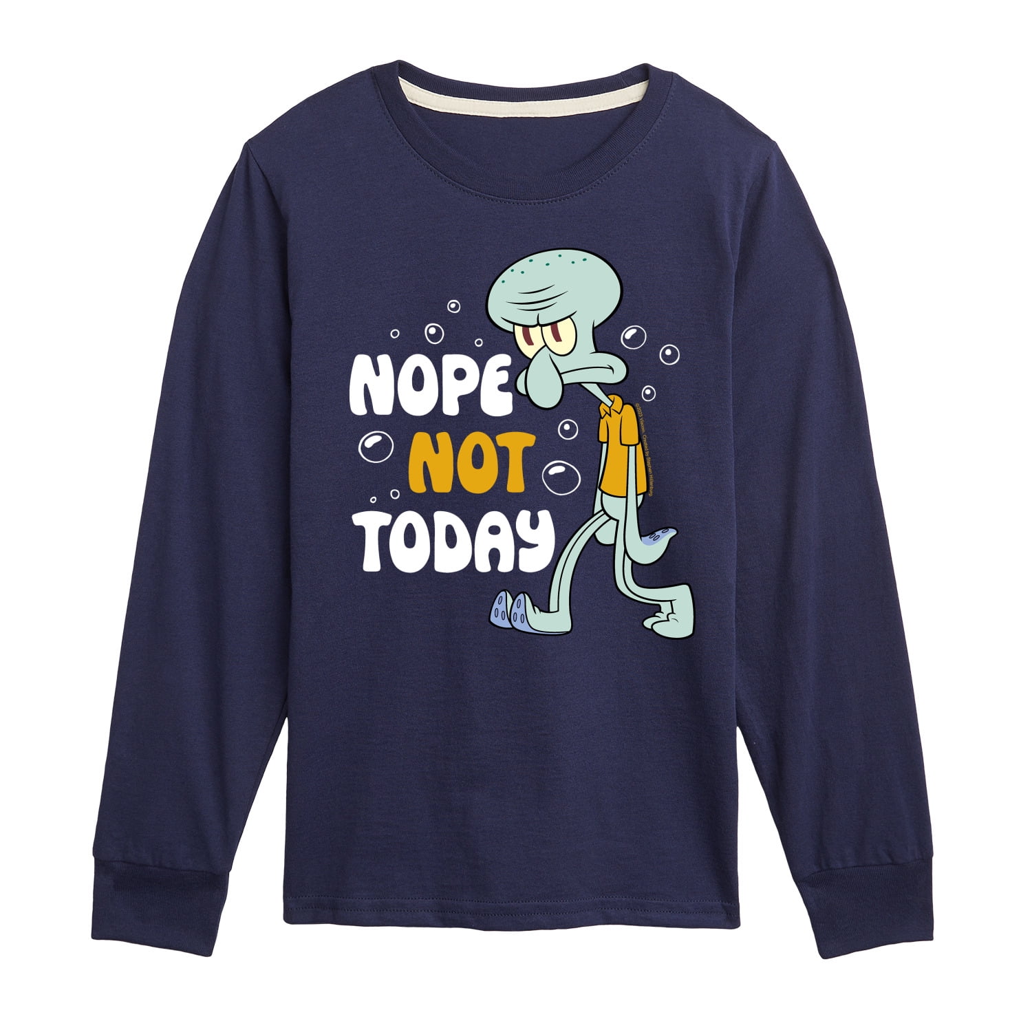 SpongeBob SquarePants - Squidward Nope Not Today - Toddler & Youth Long ...