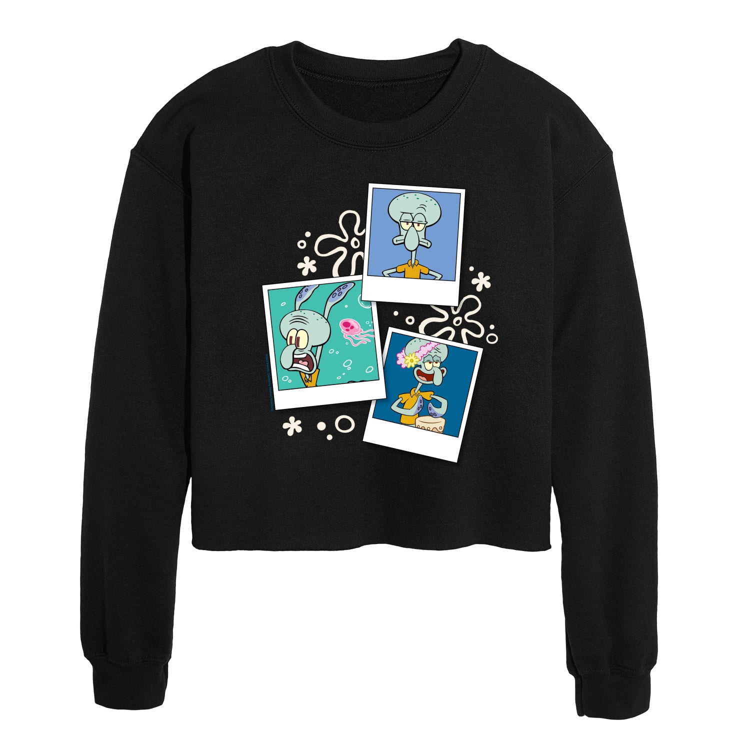 SpongeBob SquarePants - Squidward Photos - Juniors Cropped Crew Neck ...