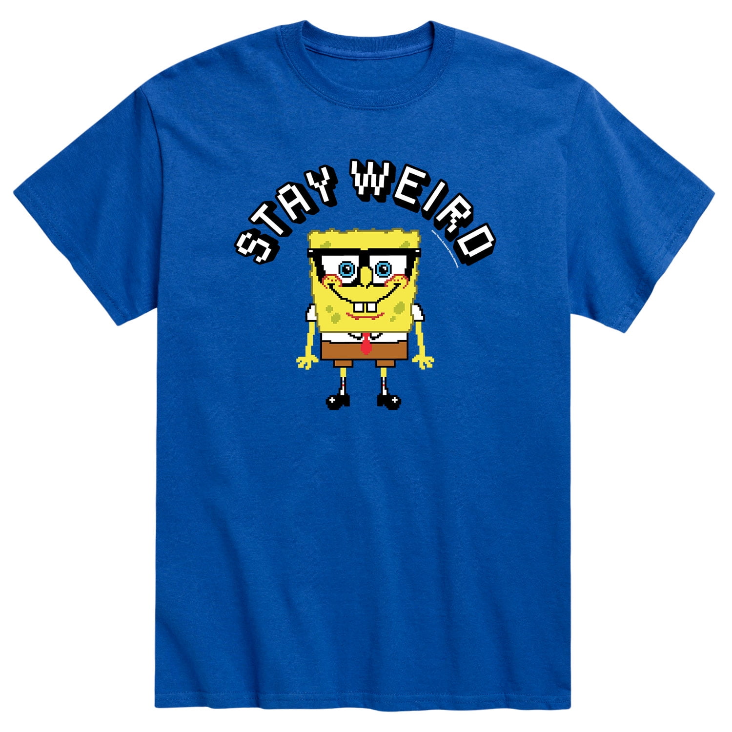 SpongeBob SquarePants - Stay Weird Pixelated Spongebob - Men's Short ...