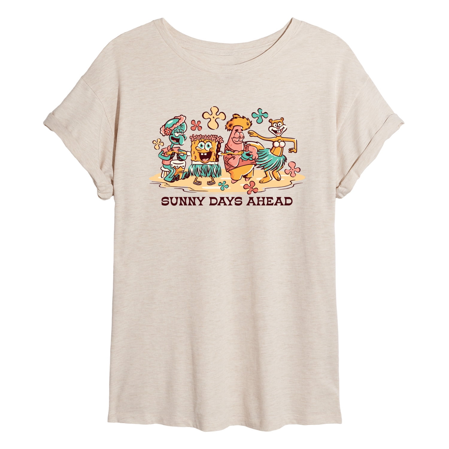 SpongeBob SquarePants - Sunny Days Ahead - Women's Oversized T-Shirt ...