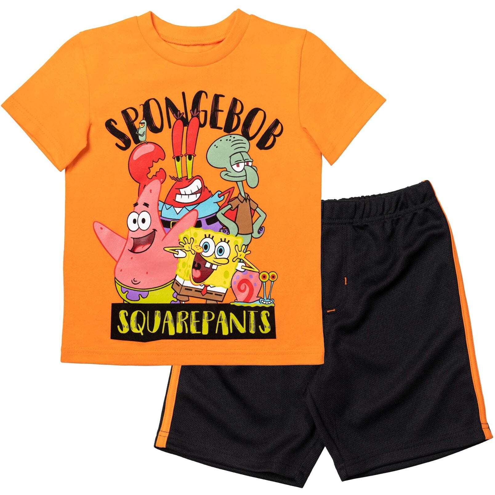 SpongeBob SquarePants T-Shirt and Shorts Outfit Set Toddler to Big Kid ...