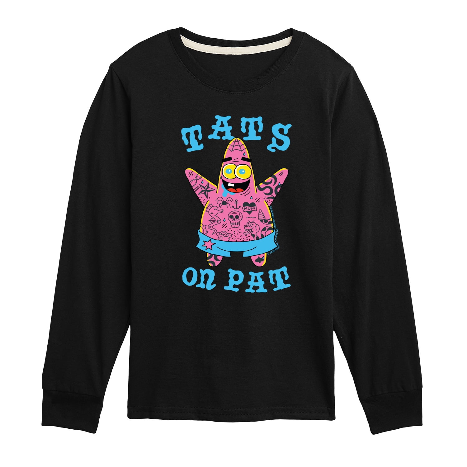 SpongeBob SquarePants - Tats On Pat - Toddler & Youth Long Sleeve ...