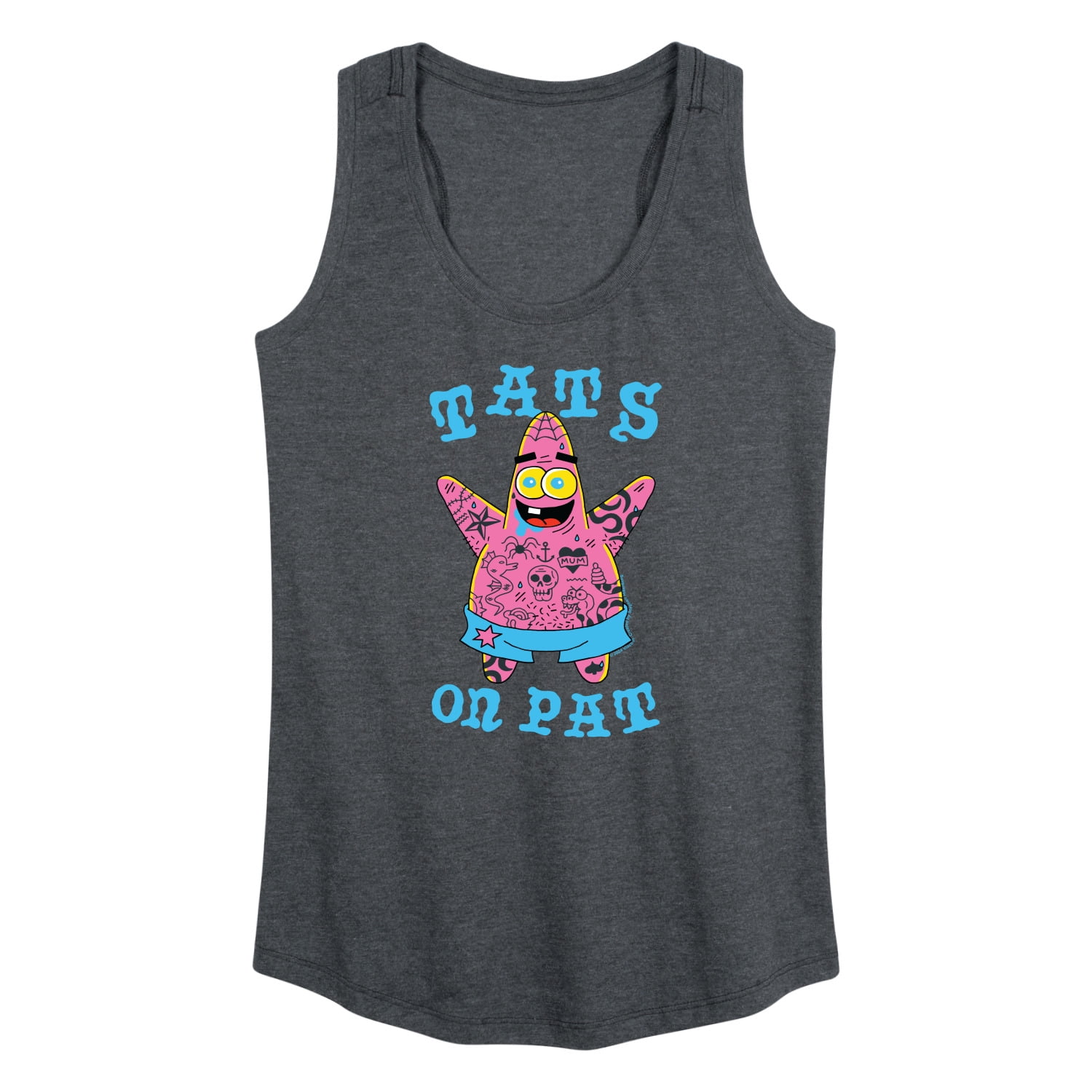 SpongeBob SquarePants - Tats On Pat - Women's Racerback Tank Top ...