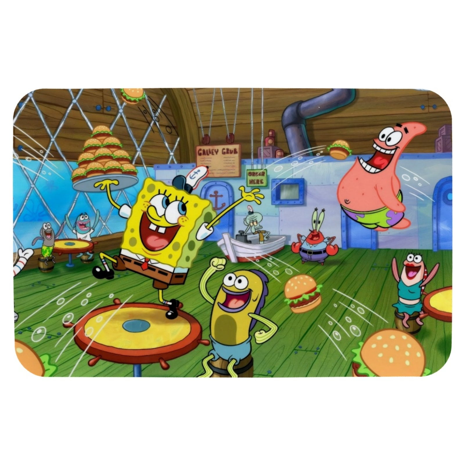 SpongeBob SquarePants Technology FabricFloor Mats Water Absorbent ...