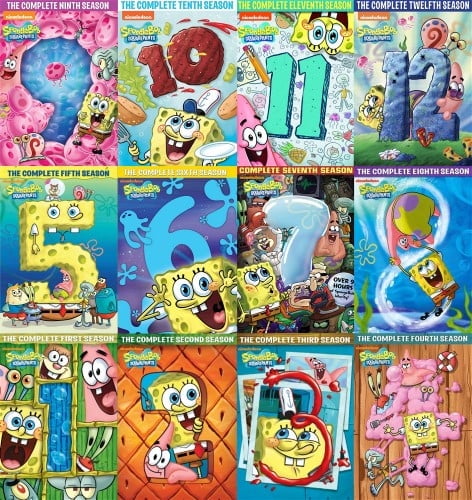 SpongeBob SquarePants: The Complete Seasons 1 - 12: 1, 2, 3, 4, 5, 6, 7 ...